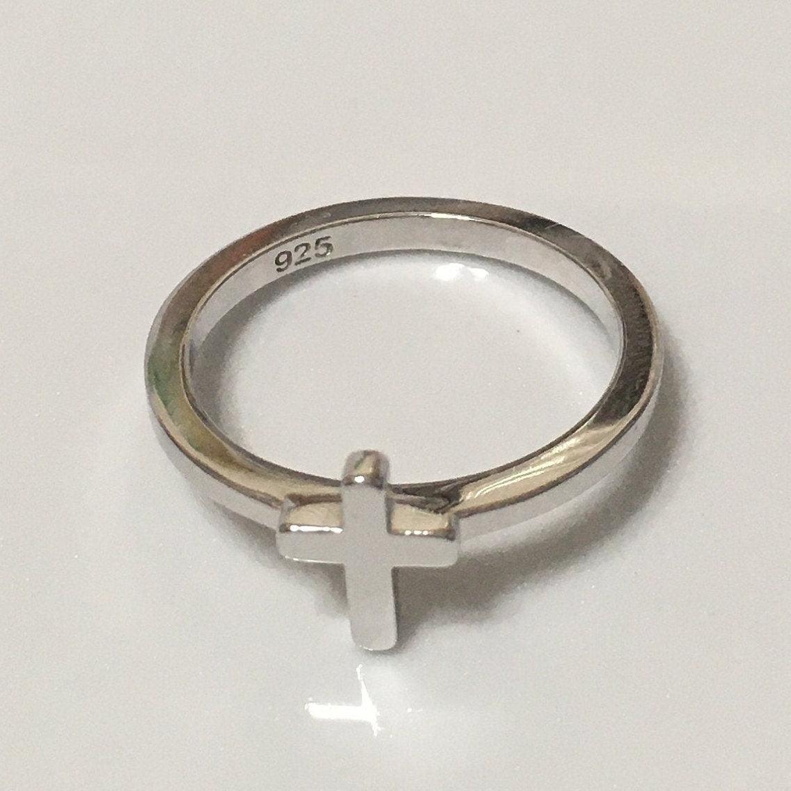 Unique Beautiful Hawaiian Cross Ring, Sterling Silver Christian Cross ...